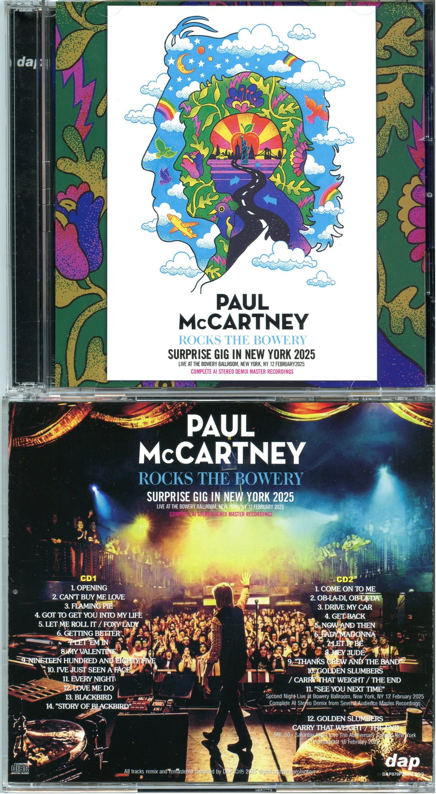 Paul McCartney - Rocks The Bowery Surprise Gig In New York 2025 ( 2 CD ...